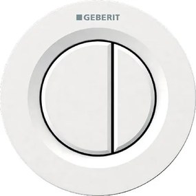Geberit Splachovací systémy - Ovládání splachování pneumatické, pro 2 množství splachování, alpská bílá 116.042.11.1