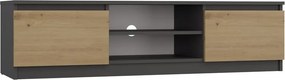 TV stolek Malwa 140 antracit/dub artisan
