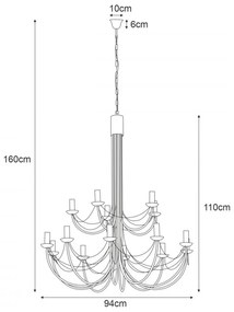 Lustr K-3523 ze série PERSEO