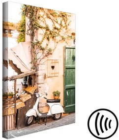 Obraz Italské odpoledne (1-dílný) svislý - Motocyklová krajina na ulici