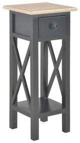 Odkládací stolek černý 27 x 27 x 65,5 cm dřevo,  280059 HangarStore.cz