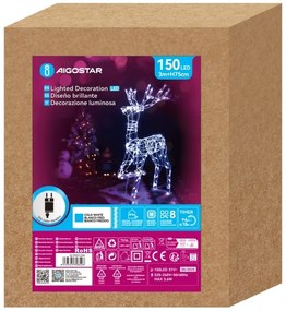 Aigostar - LED Venkovní vánoční dekorace LED/3,6W/31/230V 6500K 75cm IP44 sob