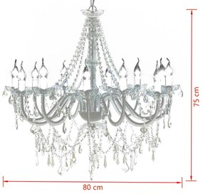 vidaXL Lustr s 1600 křišťálovými ověsky