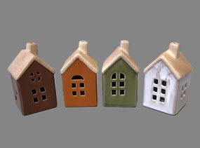 Domek barevný LED 4 druhy menší 759740