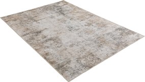 HOMCOM omyvatelný koberec s abstraktním vzorem, 200 × 140 cm, hnědá