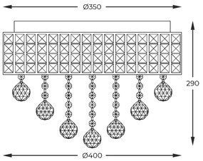 Zuma Line 19027-M - Stropní svítidlo CAPRI 6xG9/25W/230V chrom