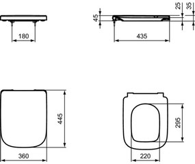 Ideal Standard i.Life A WC Sedátko duroplast T453001