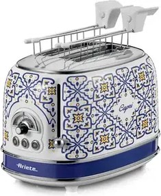 Ariete Capri bílá, světle modrá / Toustovač / 2 plátky / 810 W