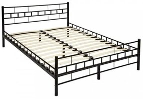 Tempo Kondela Černá postel TAJGI 180x200