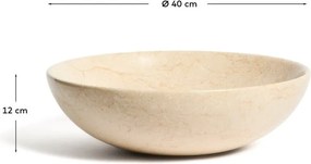 Béžové kamenné kulaté umyvadlo ø 40 cm Darnen – Kave Home