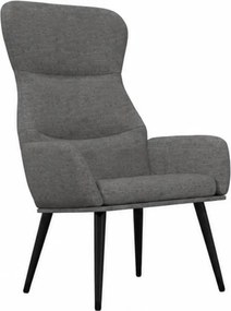 relaxační křeslo, odpočinkové, dřevo/kov/textil, 96x68x79 cm, nohy černé/světle šedá, Dekorino KR20260055