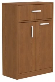 Nízká koupelnová skříňka šířka 60 cm s košem Dub RJK světlý