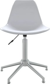 vidaXL Otočné jídelní židle 2 ks PP [338292] Barva: Bílá