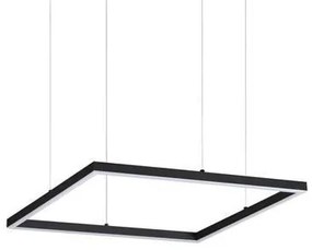 ILUX 259161 LED Závěsné svítidlo Ideal Lux ORACLE SLIM D50 SQUARE BK 3000K 259161 33W 2650lm 3000K IP20 50cm hranaté černé - IDEALLUX