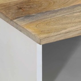 Tv Skříňka 100X33,5X46 Cm Masivní Mangovníkové Dřevo