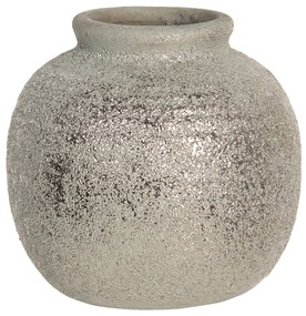 Šedivá váza Kelly s patinou a odřeninami - Ø 8*8 cm