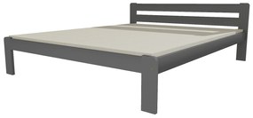 Dřevěná postel VMK 2A 160x200 borovice masiv - šedá