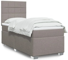 Box spring postel s matrací taupe 80x200 cm textil 3290319