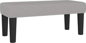 Box spring postel s matrací světle šedá 120x190 cm textil 3270348