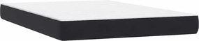 Box spring postel s matrací černá 160x210 cm samet 3318119