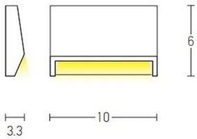 Zambelis E182 - LED Venkovní schodišťové svítidlo LED/1,5W/230V IP54 bílá