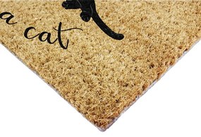 Rohožka z kokosového vlákna 40x60 cm Life Is Better With a Cat – Artsy Doormats