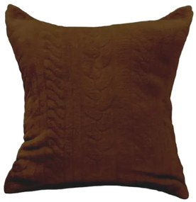 Domarex Dekorační povlak na polštář Luxury Wool Mikroflanel 40 x 40 cm Barva: Hnědá
