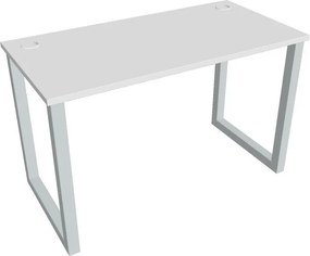 Kancelářský pracovní stůl Hobis UEO 1200, bílá RAL 9016, deskaakát