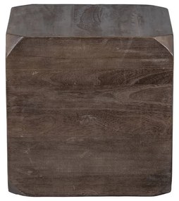 Odkládací stolek lionel 46 x 46 cm hnědý MUZZA