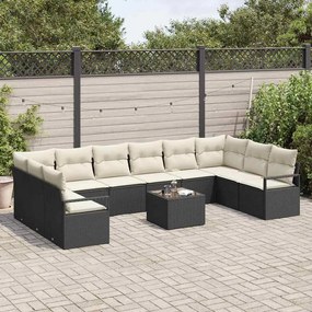 Set pohovek 11 ks Černá polyratan 3346567