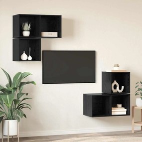 Sestava TV skříněk 4 ks Černý dub Kompozitní dřevo 3393289