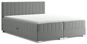 Postel dvoulůžko BOXSPRING EDIT + topper v ceně | 180x200 | 16 šedé