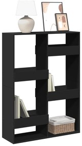 Knihovna černá 100 x 33 x 135 cm kompozitní dřevo 3309385