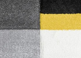 Koberce Breno Kusový koberec ALORA A1027 Yellow, Šedá, Vícebarevné, 80 x 150 cm
