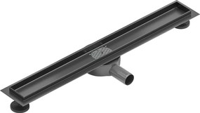 Mexen Flat 360°, tělo žlabu 60 cm, broušený grafit, 1E40060