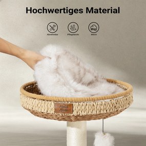 Škrabadlo pro kočky fudajo – 117 cm, béžová (66003)