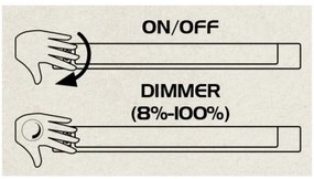 Rabalux 5674 - LED Stmívatelné podlinkové svítidlo HANSON LED/8W/230V