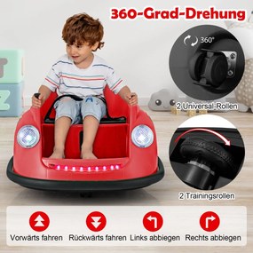 Costway 12 V Bumper Car Dětské elektrické auto do nárazníku s dálkovým ovládáním