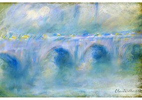 Reprodukce obrazu Claude Monet - Le Pont de Waterloo, 90 x 60 cm