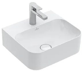 Villeroy & Boch Finion - Umývátko se skrytým přepadem, 430x390 mm, s CeramicPlus, alpská bílá 436444R1