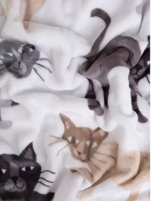 MK Lůžkoviny Mikroplyšové povlečení Exclusive - Kočičky 140 × 200 cm, 70 x 90 cm