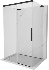 Mexen Rox-3S L sprchový kout 3-stěnný posuvný 120 x 100 cm, transparentní, černý - 8C2L-120-100-70-00-3S