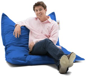 Atelier del Sofa Zahradní sedací vak Cushion Pouf 100x100 - Blue, Modrá