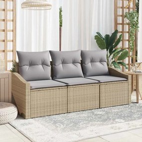 Set pohovek 3 ks Béžová polyratan 3346580