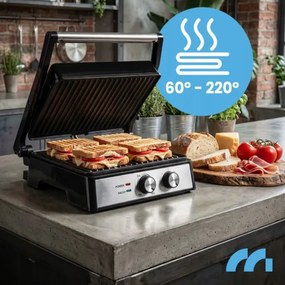 Elektrický kontaktní gril / toustovač XXL 4500W PANINI