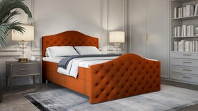 SFAB Kontinentální čalouněná postel ROMA (180x200 cm) Látka Velutto: Velutto 02 - Béžová