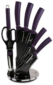 BERLINGERHAUS Sada nožů ve stojanu 8 ks Purple Metallic Line BH-2560