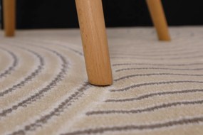 Alfa Carpets, Kusový koberec Thumbs ivory, 80x150, béžová, ložnice
