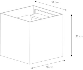 Lucide 69200/06/31 - LED Venkovní nástěnné svítidlo AXI 2xLED/7W/230V IP54 bílá