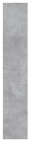 vidaXL Botník betonově šedý 54 x 34 x 183 cm dřevotříska